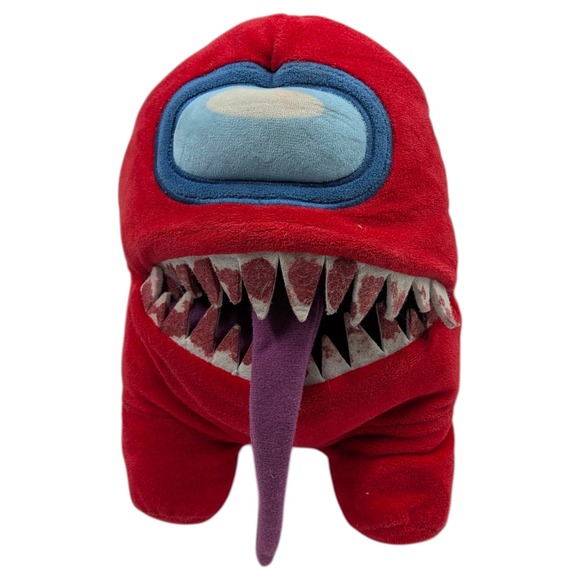 Among Us | Toys | Among Us Impostor Red Plush Toy Monster Teeth Tongue ...